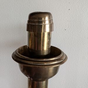 Antique | Accents | Antique Brass Spring Loaded Candle Stick Holders ...